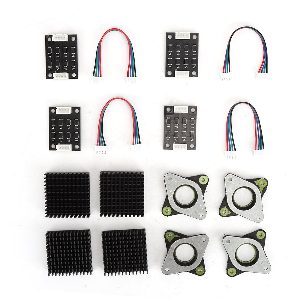 Heatsinks Vibration Dampers Set NEMA17 Stepper Motor 3D Printer ...
