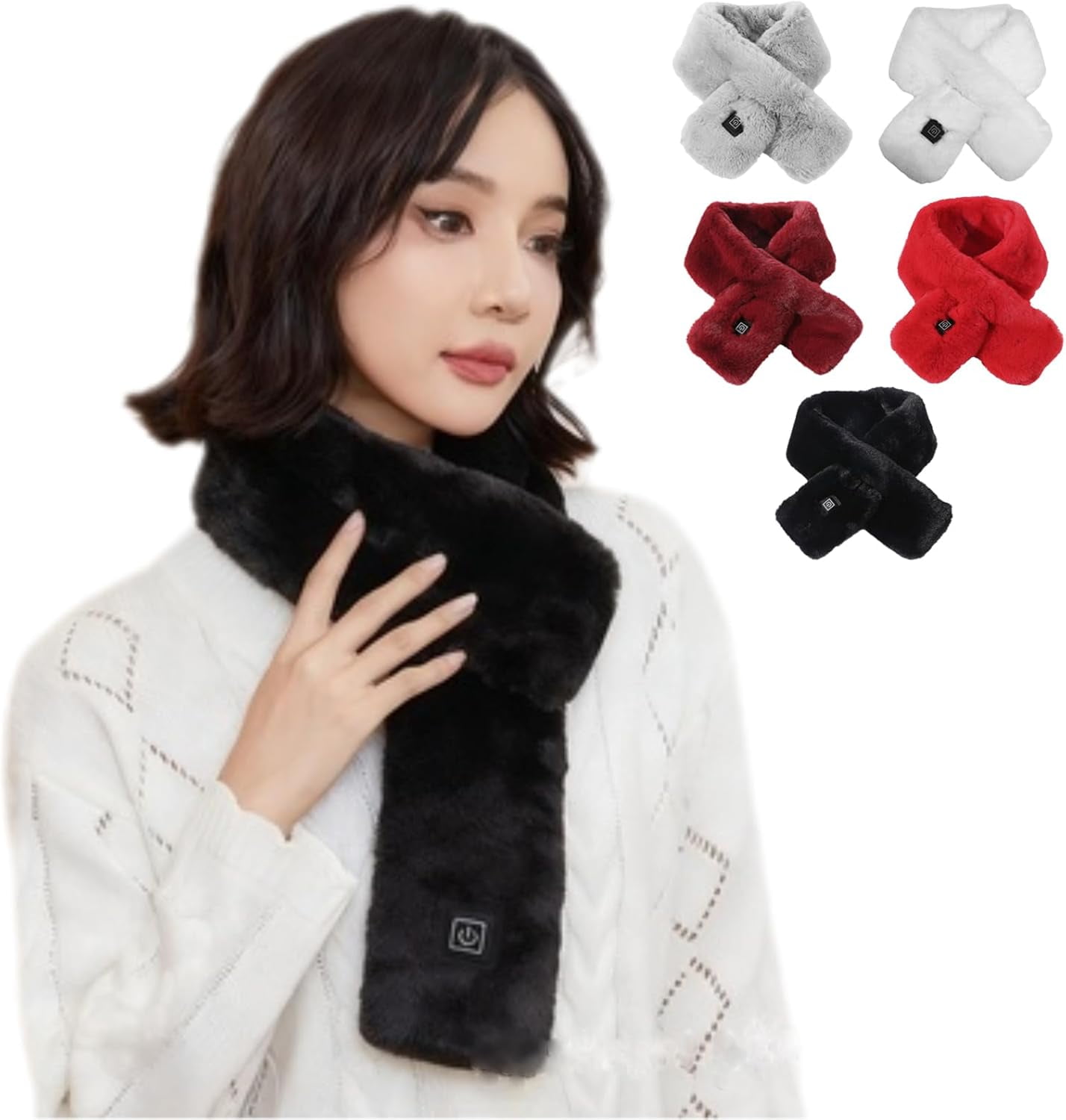 Heatwave Scarf - Hidden Pocket, Rechargeable Heated Scarf, Neck Warme ...