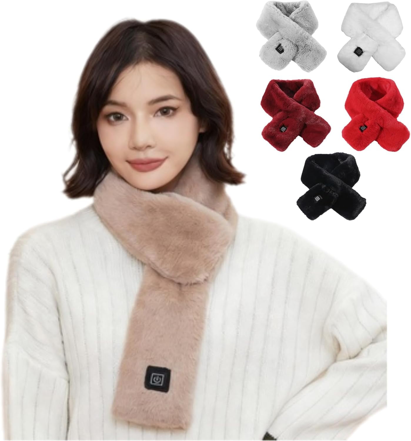 Heatwave Scarf - Hidden Pocket, Rechargeable Heated Scarf, Neck Warme ...