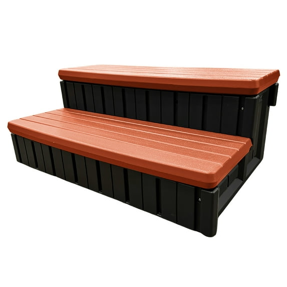 Heatwave Spa Step With Storage Red Brick - Walmart.com