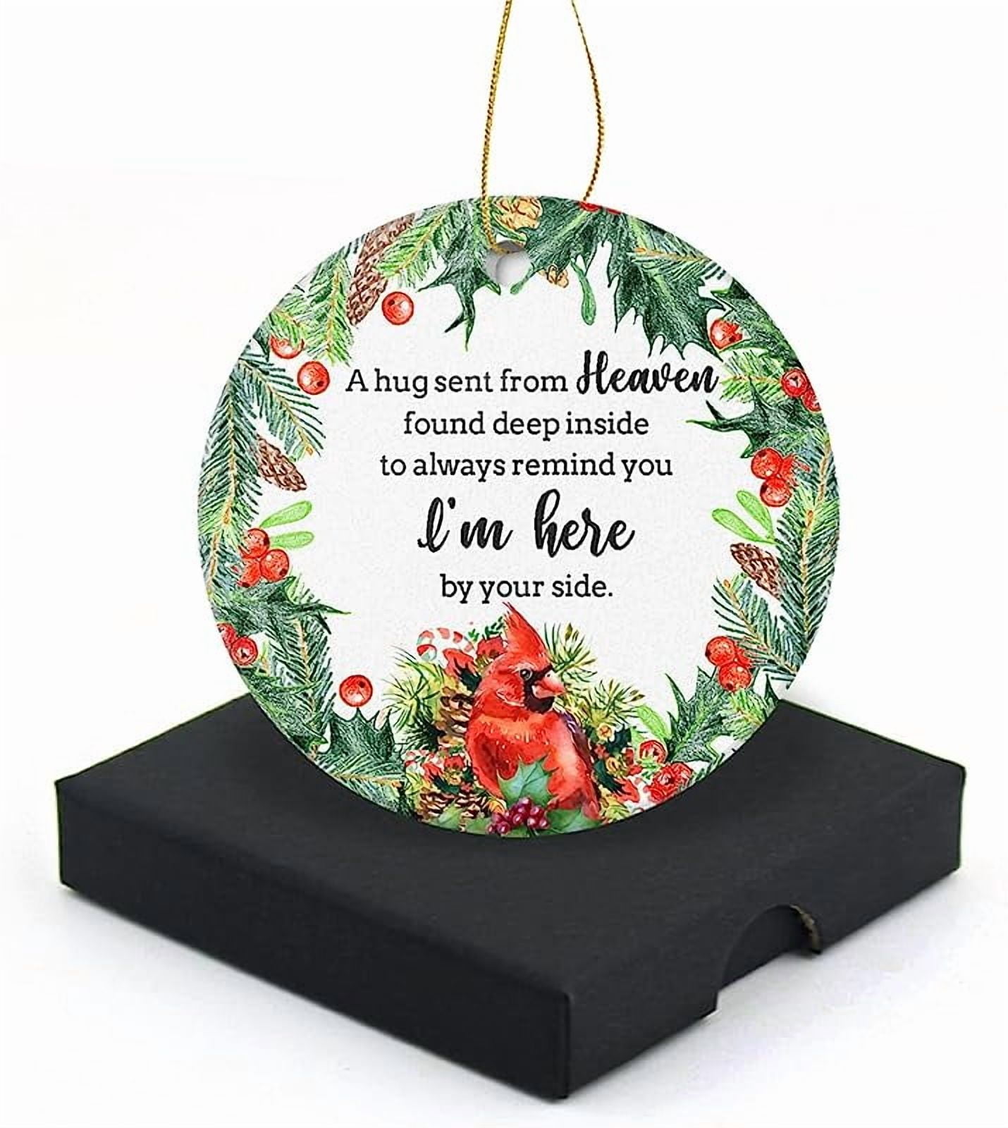 Heaven Cardinal Memorial Ornament – A Hug from Heaven Sympathy Keepsake ...