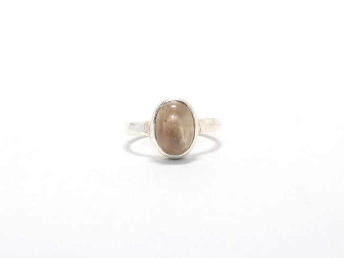 Heaven Crafts 925 Sterling Silver Oval Smoky Quartz Ring Handmade ...