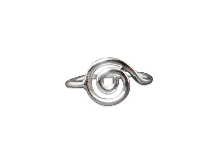Heaven Crafts 925 Sterling Silver Spiral Ring Everyday Stackable Ring ...