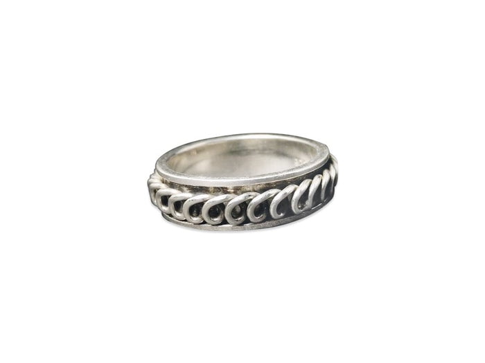 Heaven Crafts 925 Sterling Silver Spiral Spinner Ring For Women Handmade Minimalist Design Gift ...
