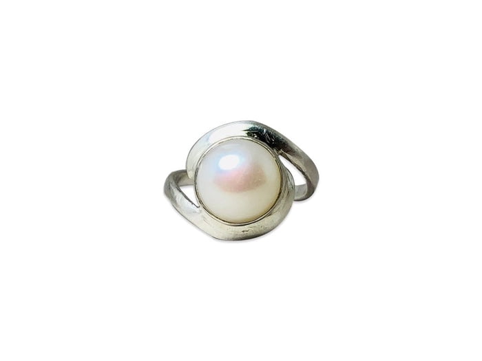 Heaven Crafts 925 Sterling Silver White Pearl Gemstone Ring Best Friend ...