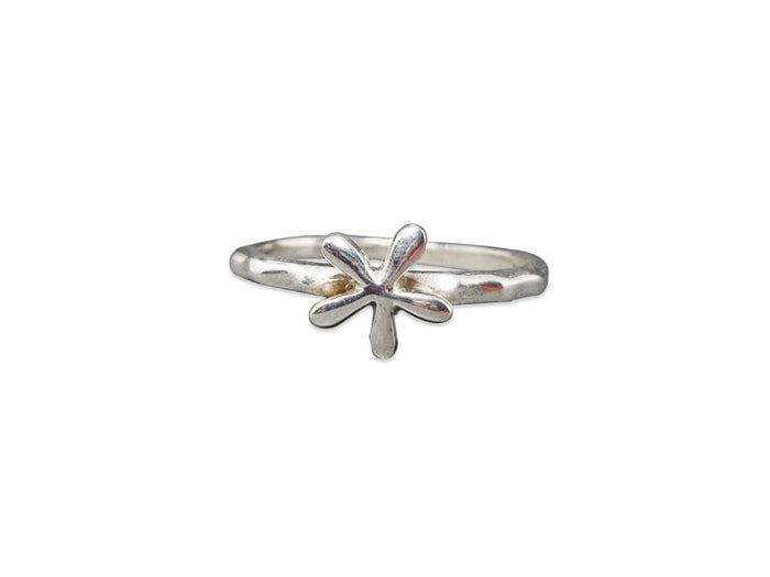 Heaven Crafts Star Shaped Ring Sterling Silver 925 Hammered Boho Ring ...