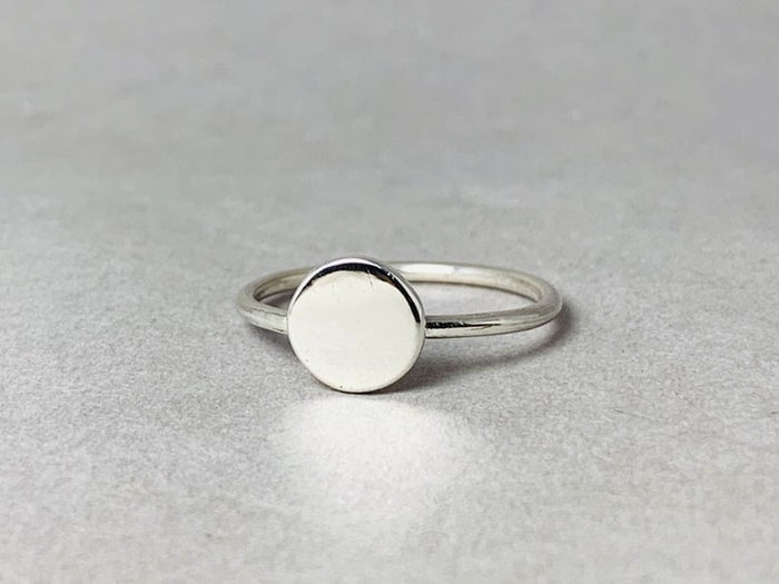 Heaven Crafts Tiny Stacking Ring Sterling Silver 925 Handmade Simple ...
