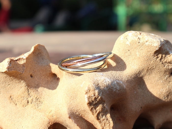 Heaven Crafts Triple Band Ring 925 Sterling Silver Statement Ring ...