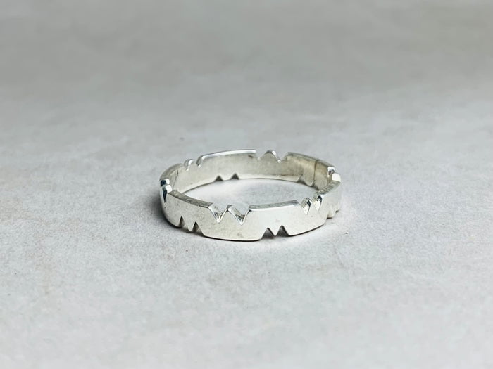 Heaven Crafts Zig Zag Ring 925 Sterling Silver Unique Design Ring For ...