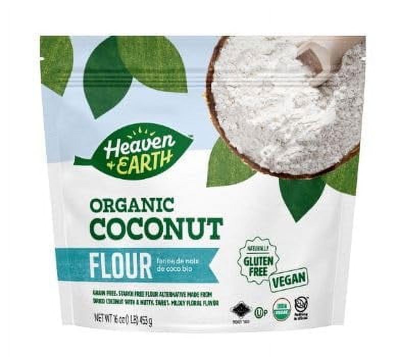 Heaven & Earth Organic Coconut Flour, 16oz | Gluten Free & Grain Free ...