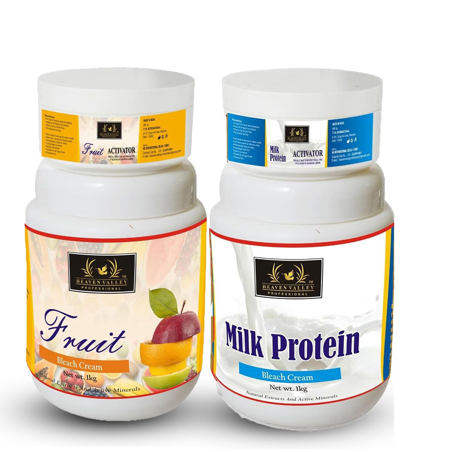 Heaven Valley Fruit Bleach Cream 1 Kg Milk Protein Bleach Cream 1 Kg ...