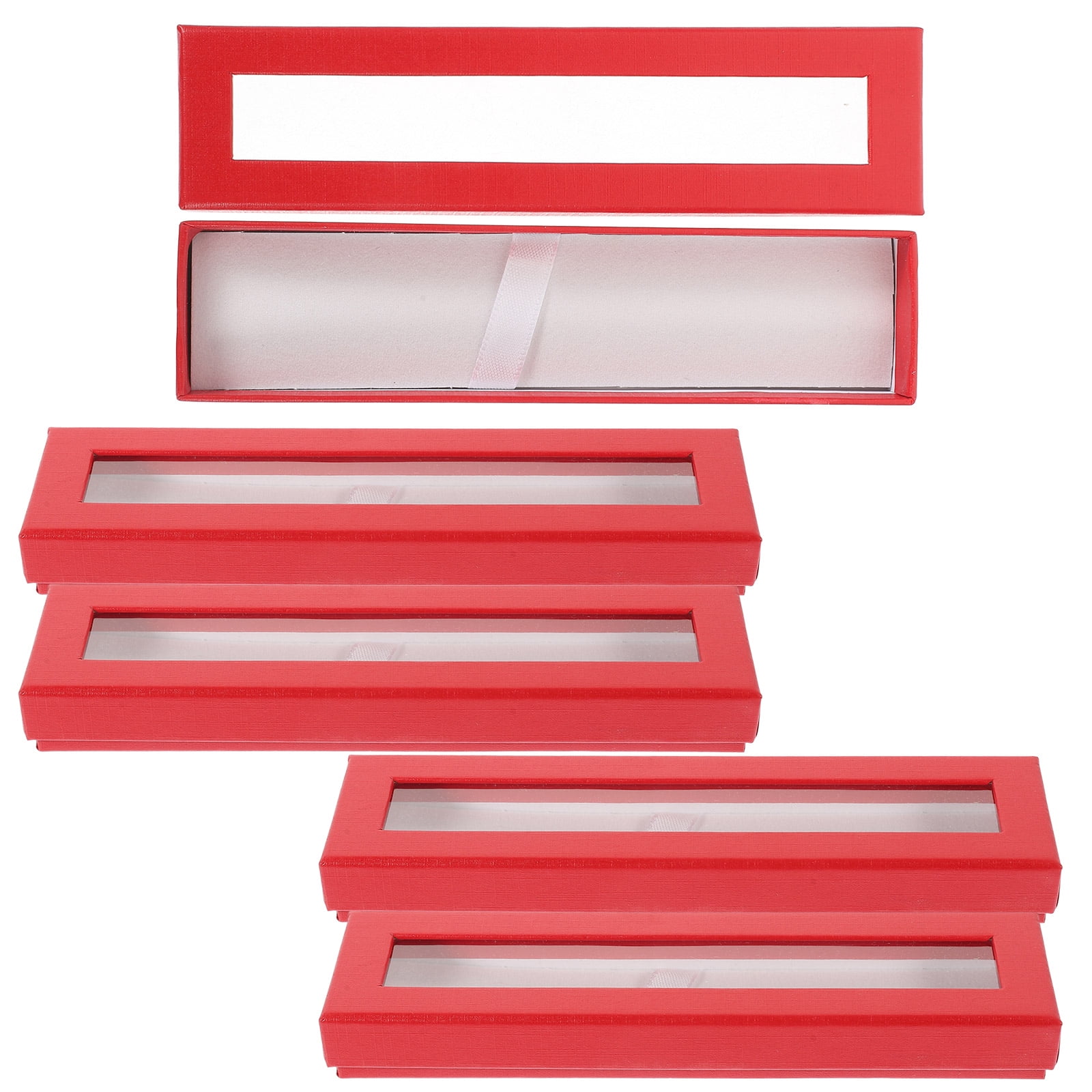 Red Pen Case Single Fountain Pen Display Cabinet Box Decorative ...