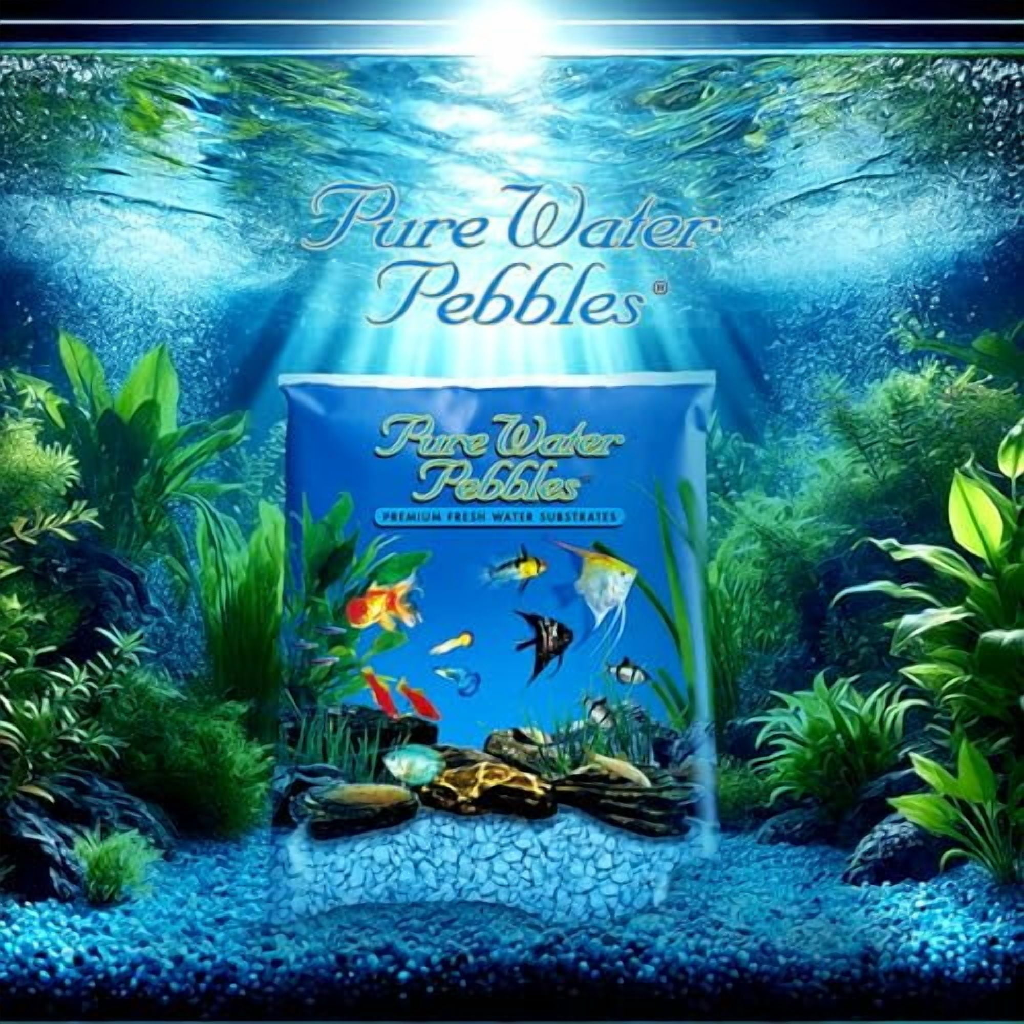 Heavenly Blue Aquarium Gravel - 5 lbs - Non-Toxic, Colorfast, Vibrant ...