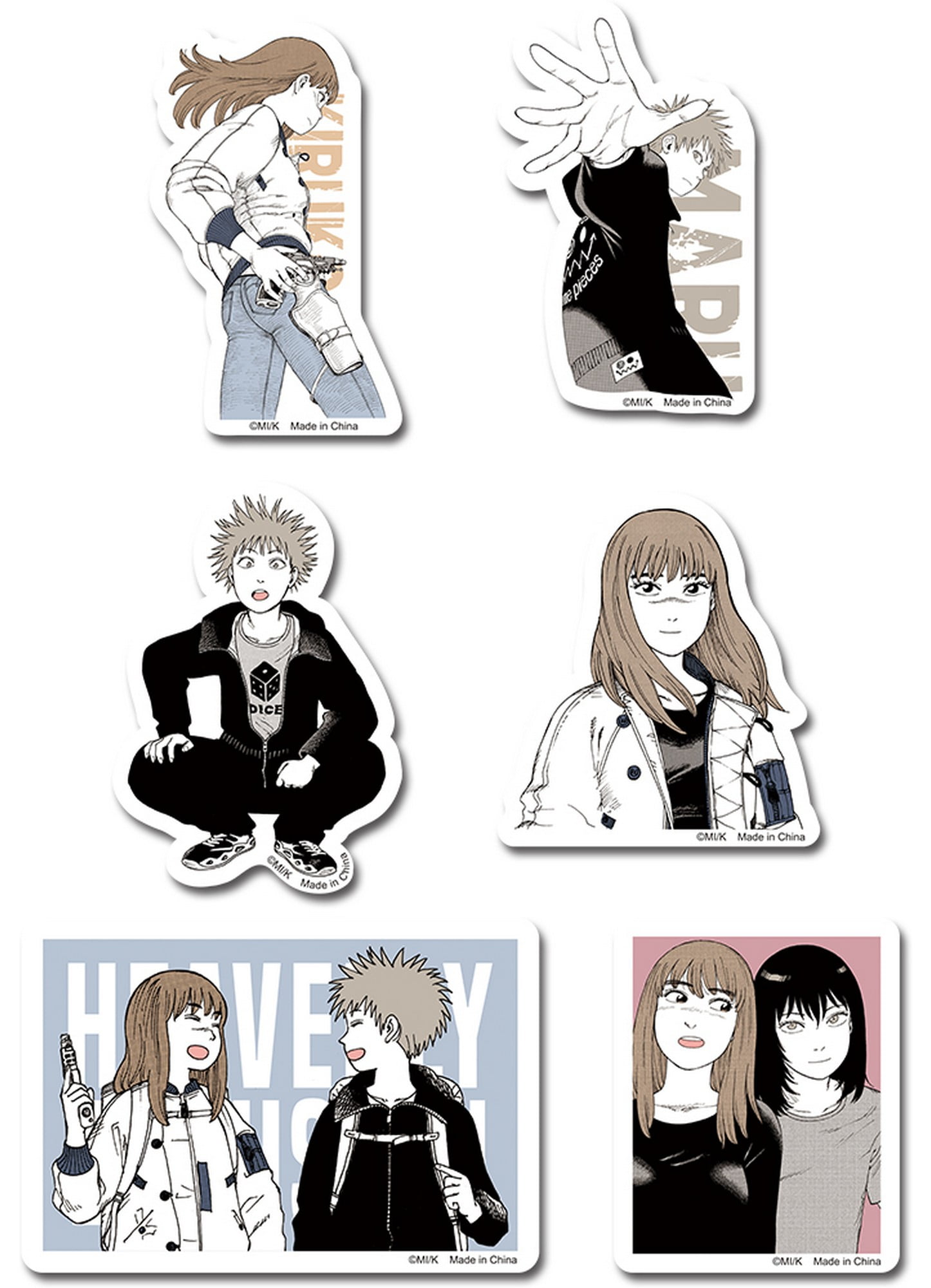 Heavenly Delusion (Manga) - Kiruko & Maru Die-Cut Sticker Set - Walmart.com