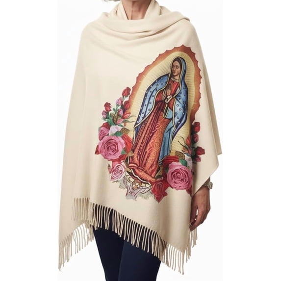 Heavenly Grace Shawl Virgin Mary Scarf Virgen De Guadalupe Prayer ...