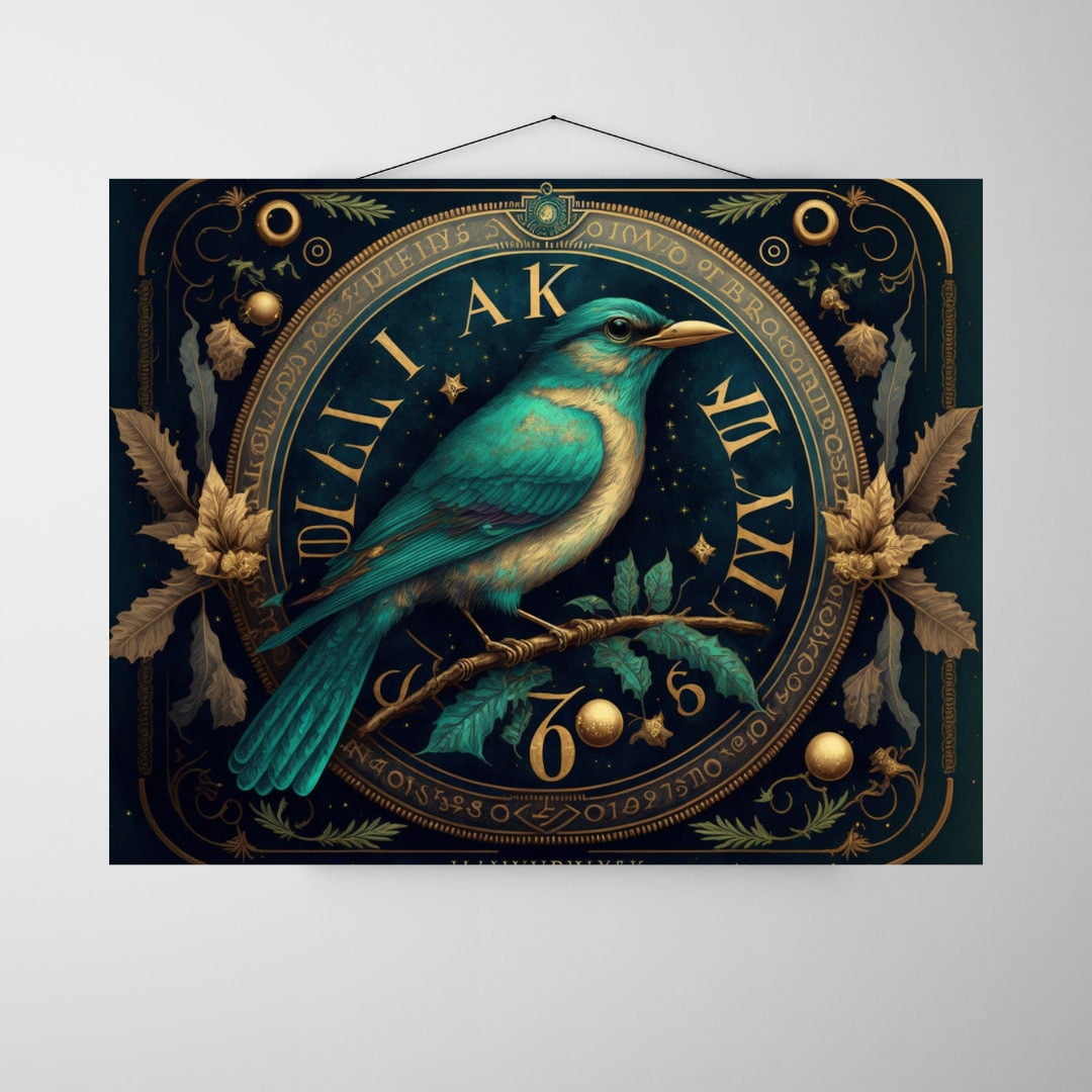 Heavenly Harbinger - Astrology Bird Canvas Wall Art - Walmart.com