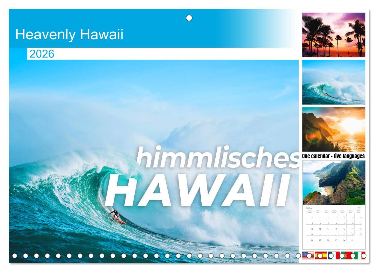 Heavenly Hawaii (Monthly Wall Calendar 2026 11.7 x 16.5 (open ...