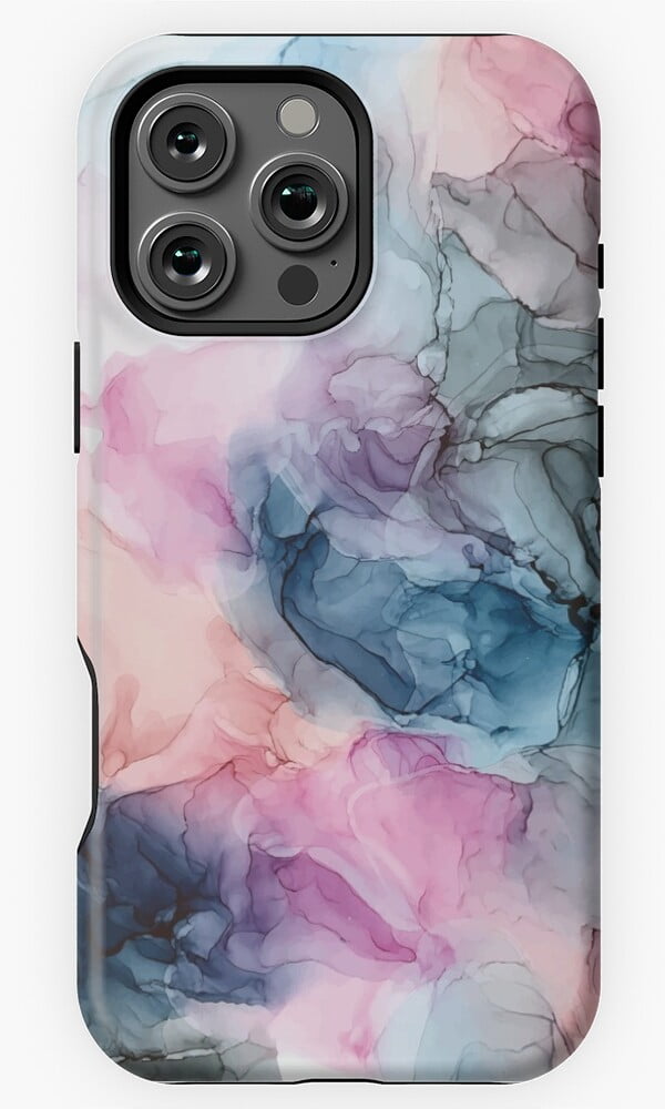 Heavenly Pastels Abstract Ink Phone Case for iPhone 16 15 14 13 12 11 ...