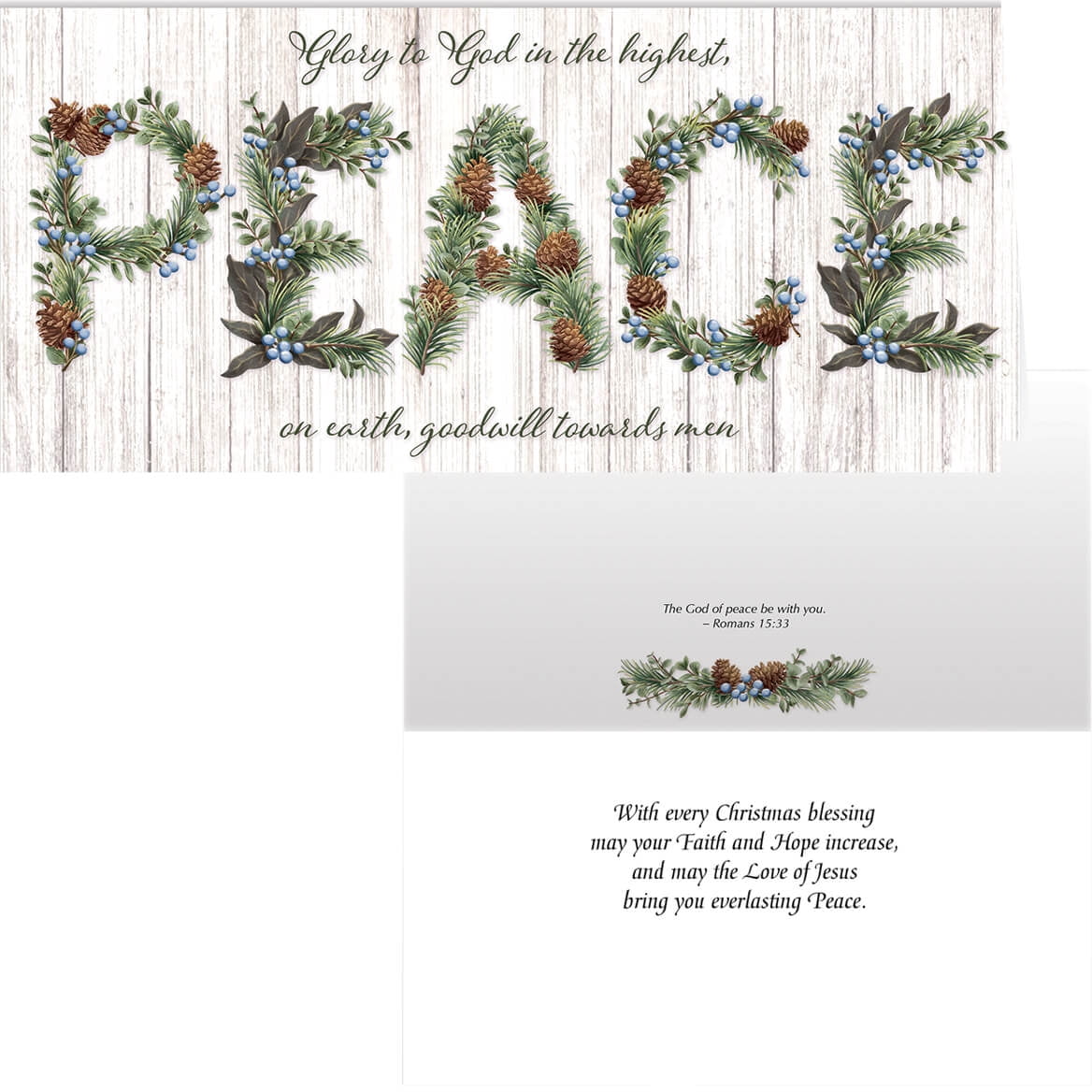 Custom Heavenly Peace Chrisas Card Set of 20, No Personalization ...
