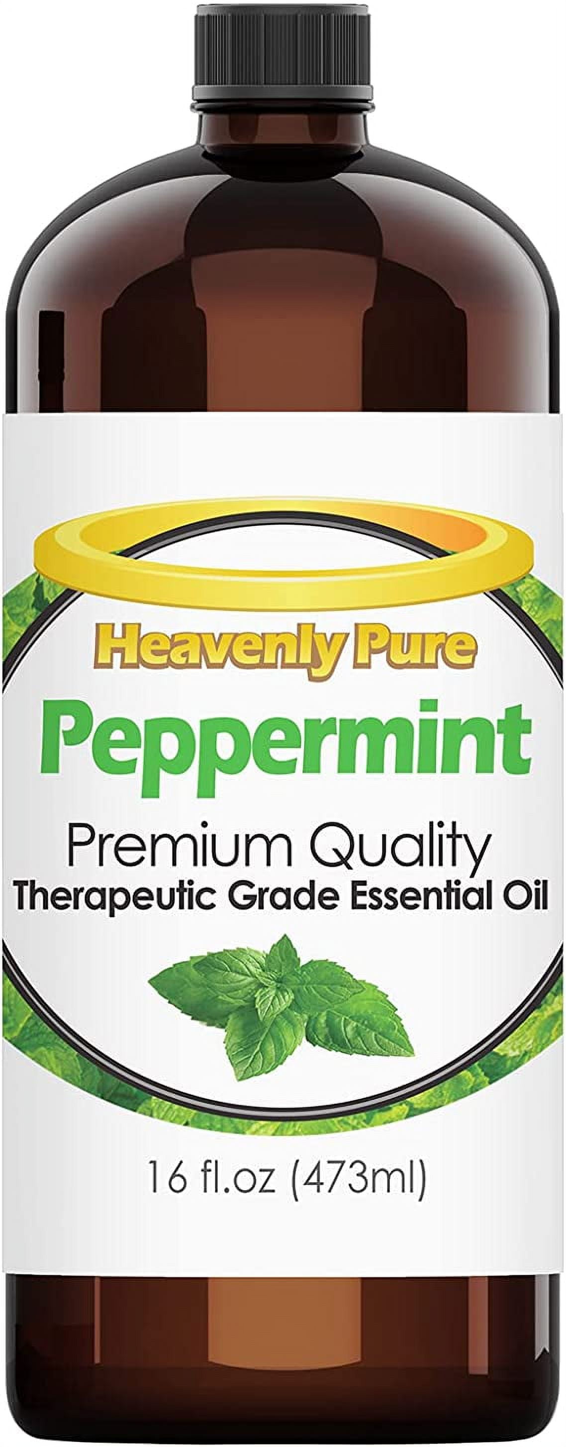 Heavenly Pure - Peppermint Essential Oil (Huge 16 oz) Therapeutic Grade ...