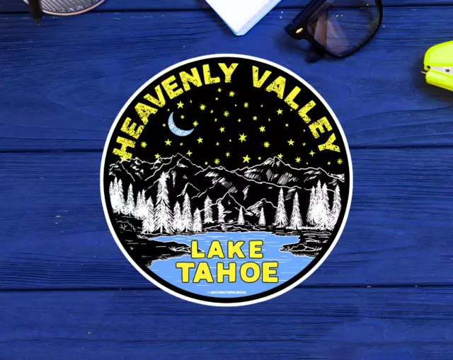 Heavenly Valley Lake Tahoe California Nevada Decal Sticker Skiing Phone ...