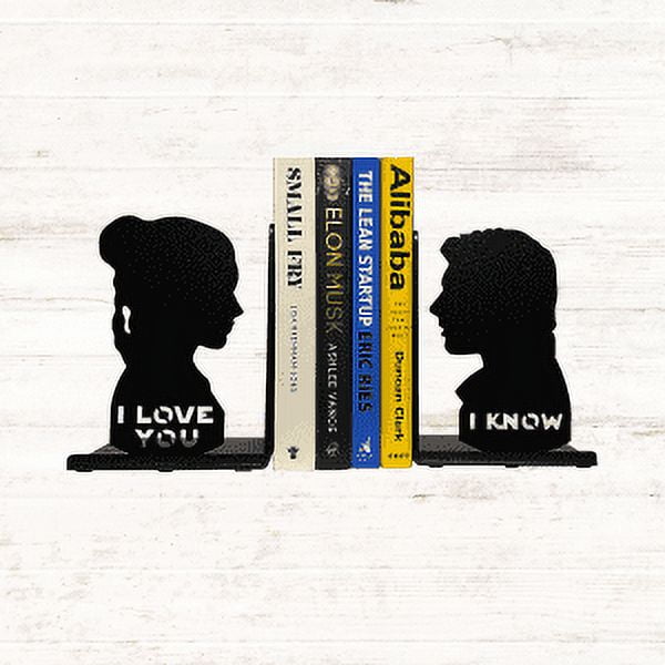 HeavenlyKraft I Love You I Know Metal Bookend, Non Skid Book End, Book ...