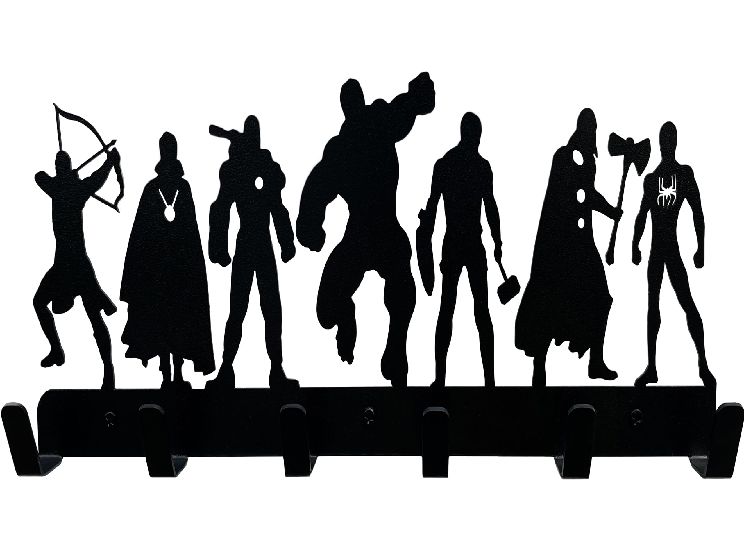 HeavenlyKraft Superhero Coat Hook Wall Mounted 6 Hooks, Organizer ...