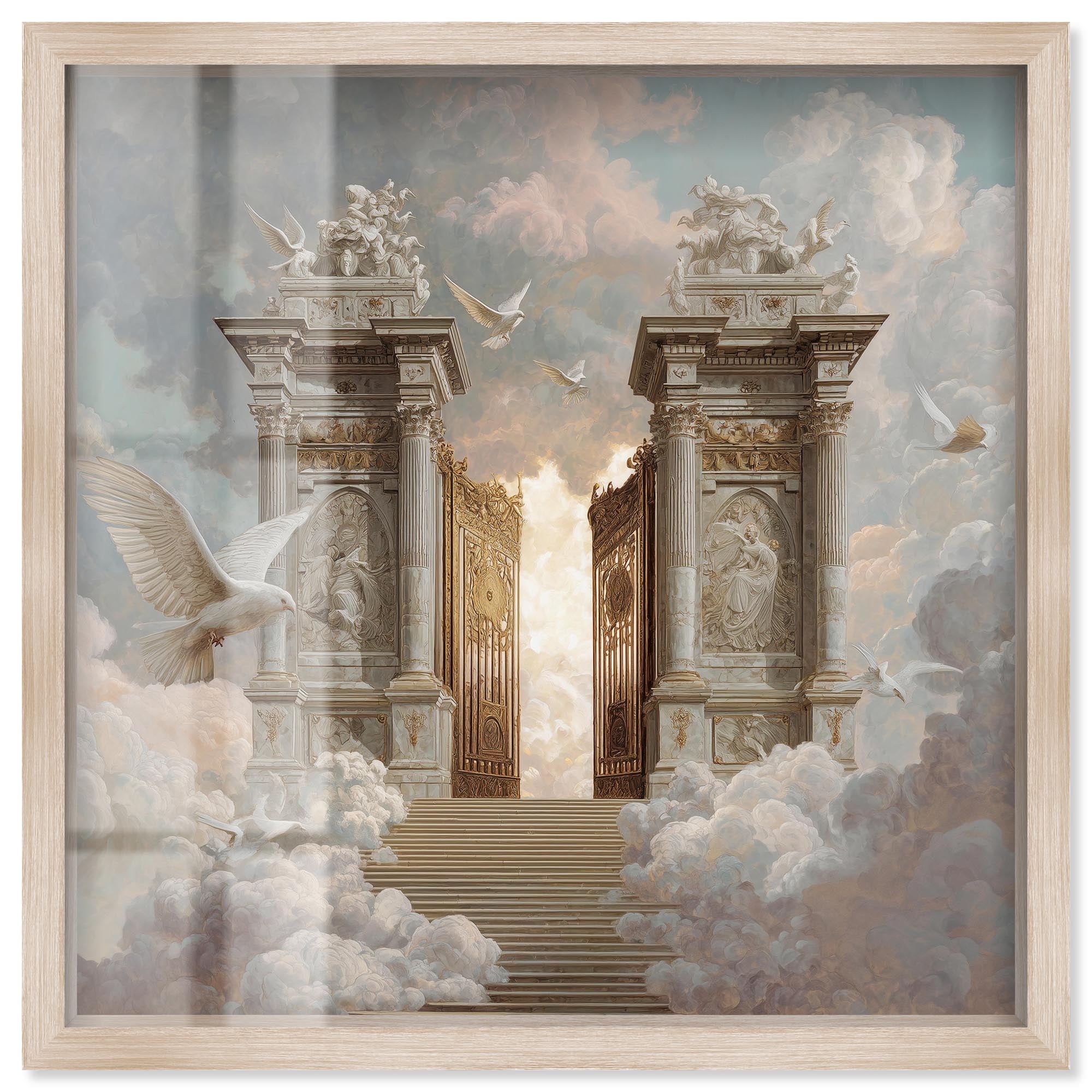 Heavens Gates Shadowbox Print Christian Wall Decor by Art Remedy ...