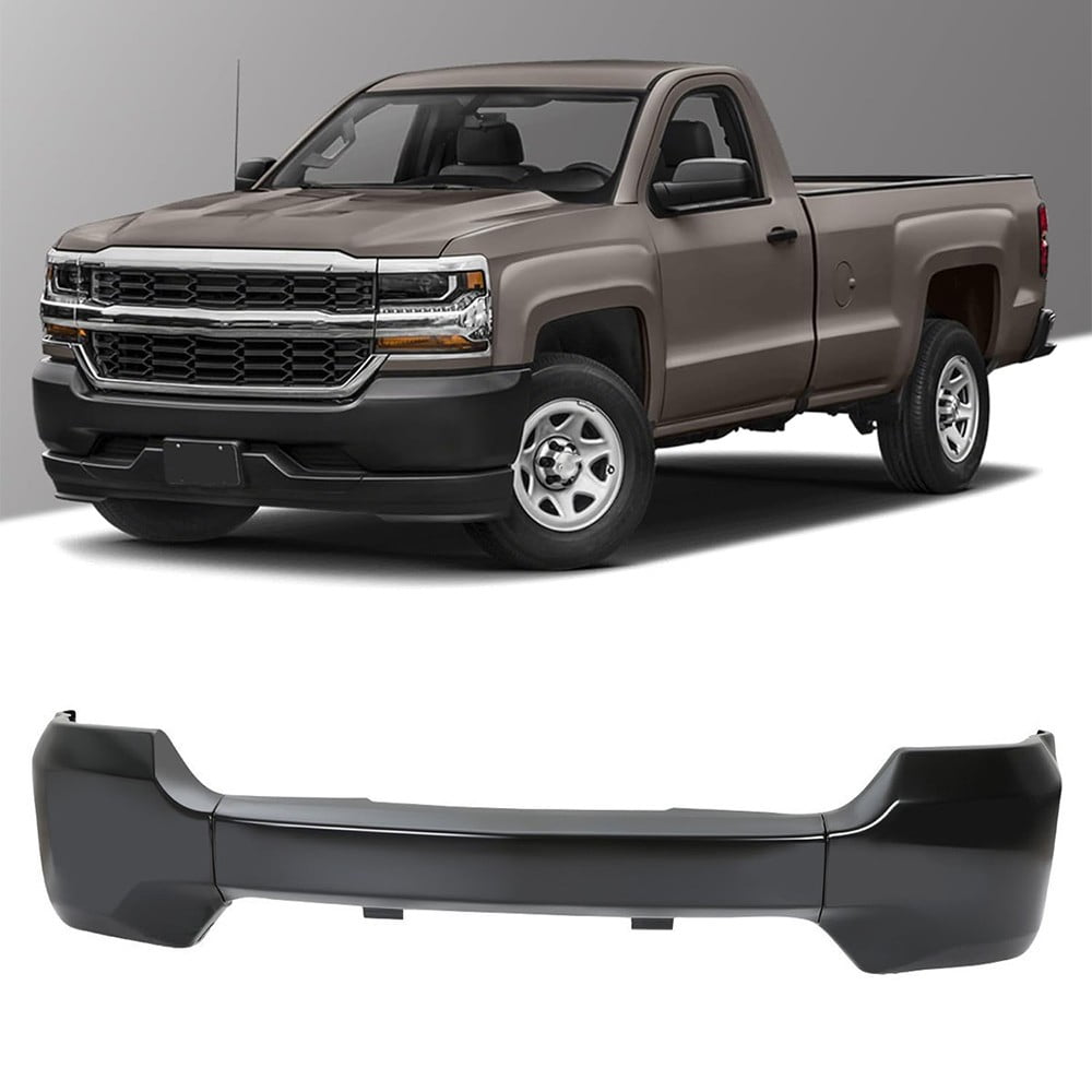 Heavty Duty Split Style (3pcs）Steel Front Bumper Cover Face Bar Black ...