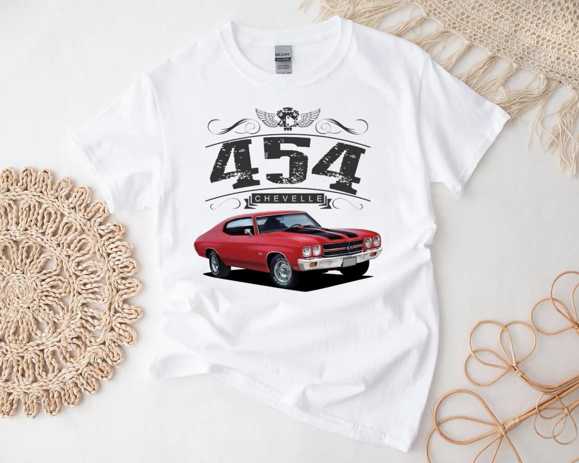 Heavy 454 Chevelle Classic Muscle Car Vintage Speed T-Shirt, for men ...