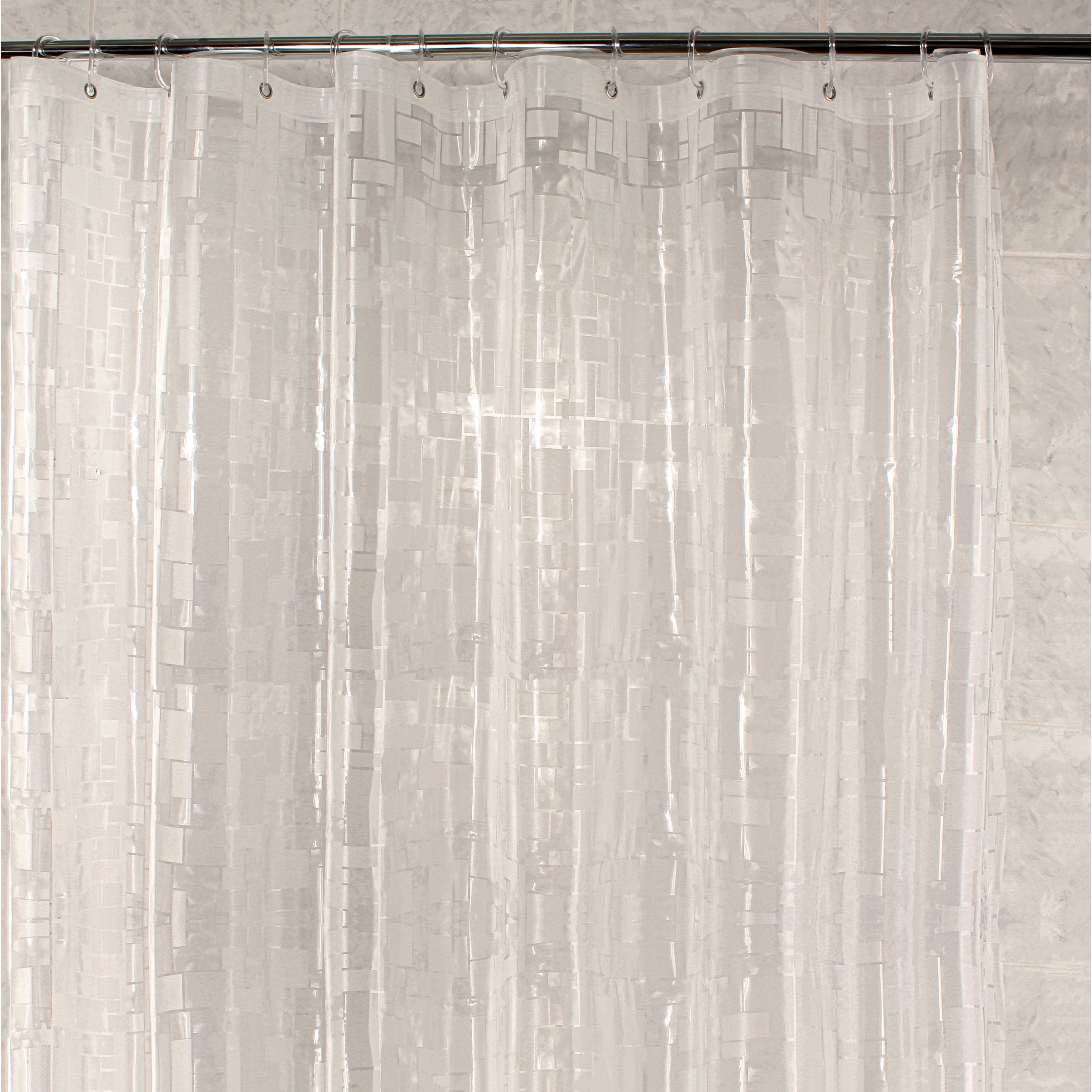 Heavy 8G PEVA Shower Curtain Liner, 3D Semi Transparent Design, 70 x 72 ...