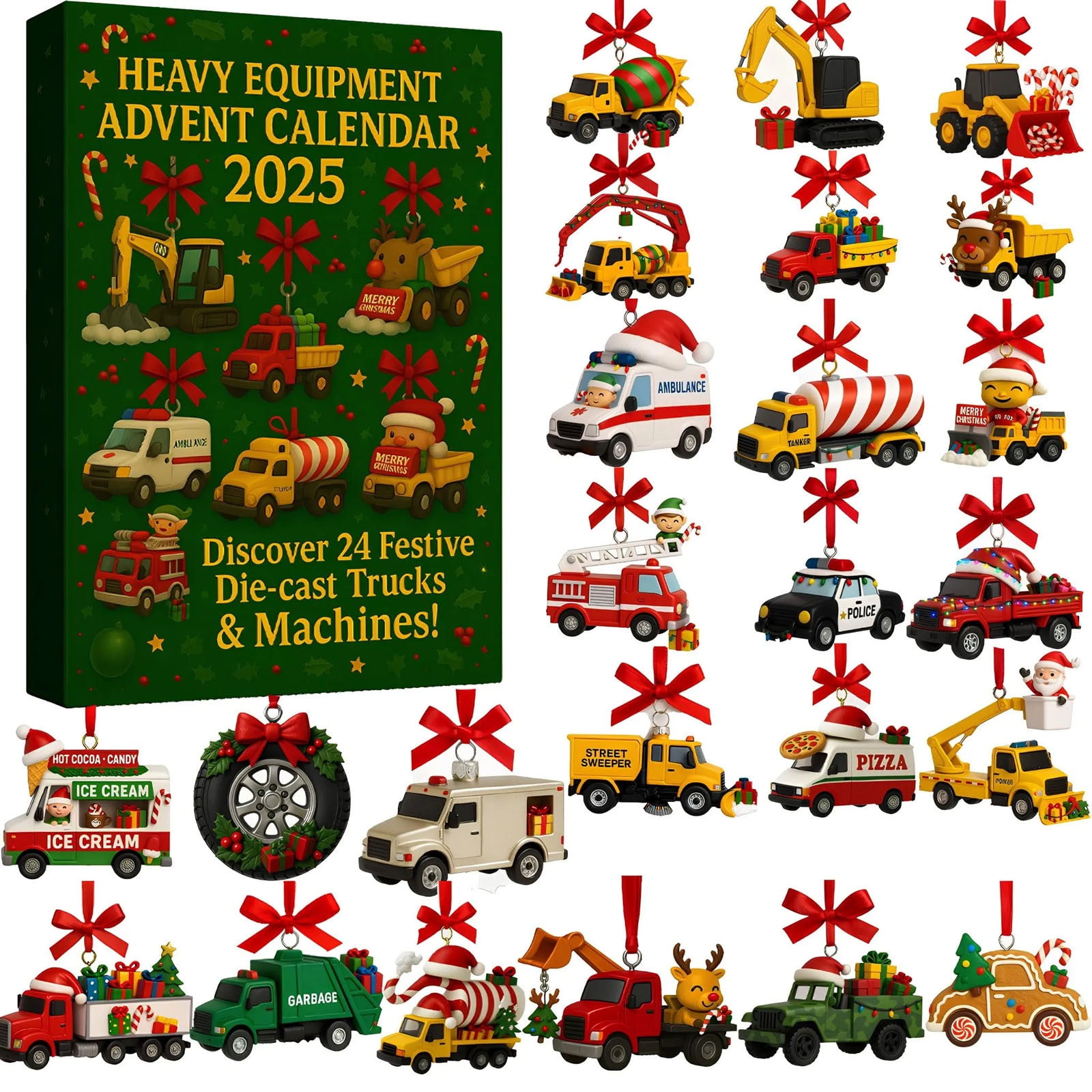Heavy Advent Calendar 2025 – 24 Days Of Trucks | Acrylic Hanging ...