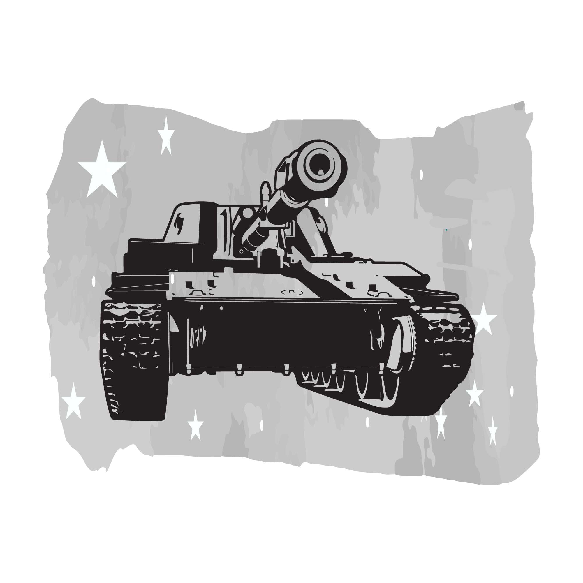 Heavy Army Tank Silhouette Vinyl Design Wall Art Sticker Designs Vinyl ...