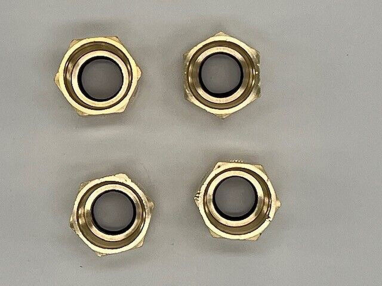 Heavy BRASS Garden Hose Adapter 3/4" Female GHT to 3/4" Female NPT 4 ...