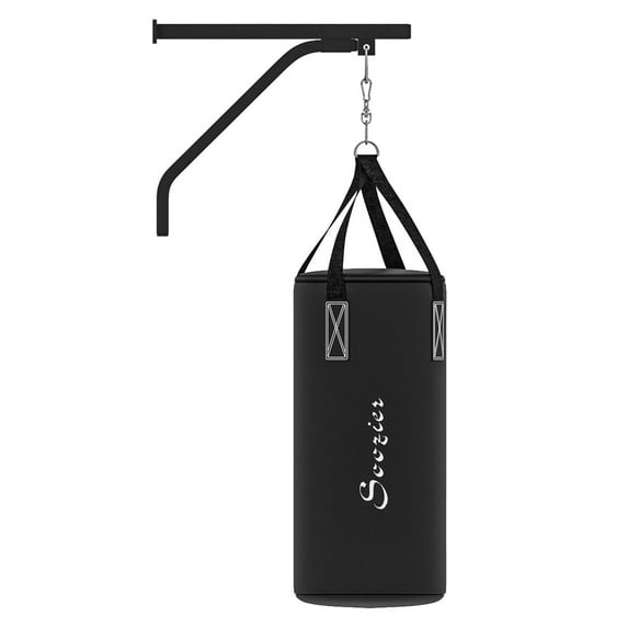 Heavy Bag Wall Mount Set - Punching Bag Hanger with Gloves - Muay Thai ...