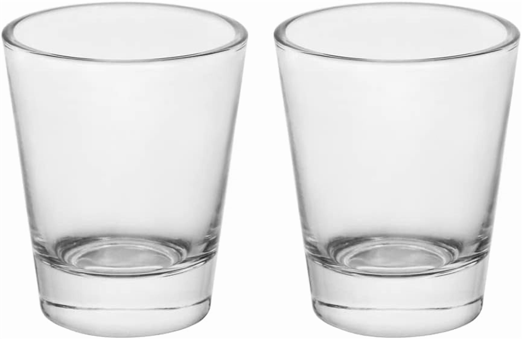 Heavy Base Shot Glasses, 1.5 oz Sets of Clear Shot Glass (2 Pack ...