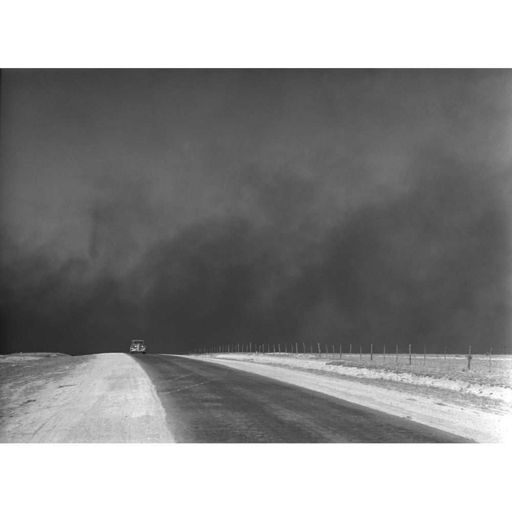 Heavy Black Clouds Of Dust Rising Over The Texas Panhandle. March 1936 ...