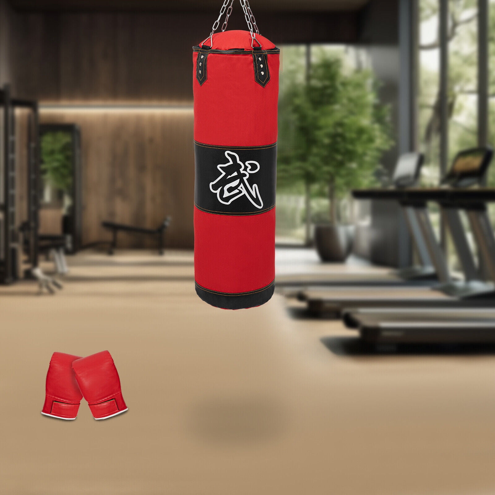 Heavy Boxing Punching Bag Training Gloves Speed Set Kicking Workout ...