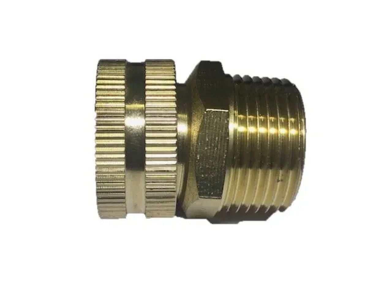 Heavy Brass 3/4 Male NPT Pipe to 3/4" Female Garden Hose Thread 4PACK ...