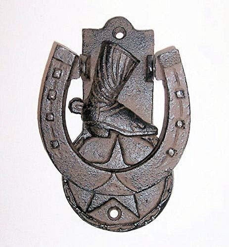 Heavy Cast Iron Boot, Hammer , Horseshoe as The Hammer, Medium Bronze ...