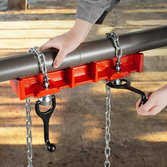 Welding Vise Heavy Cast Iron for Pipework with Dual Chains and Crank ...