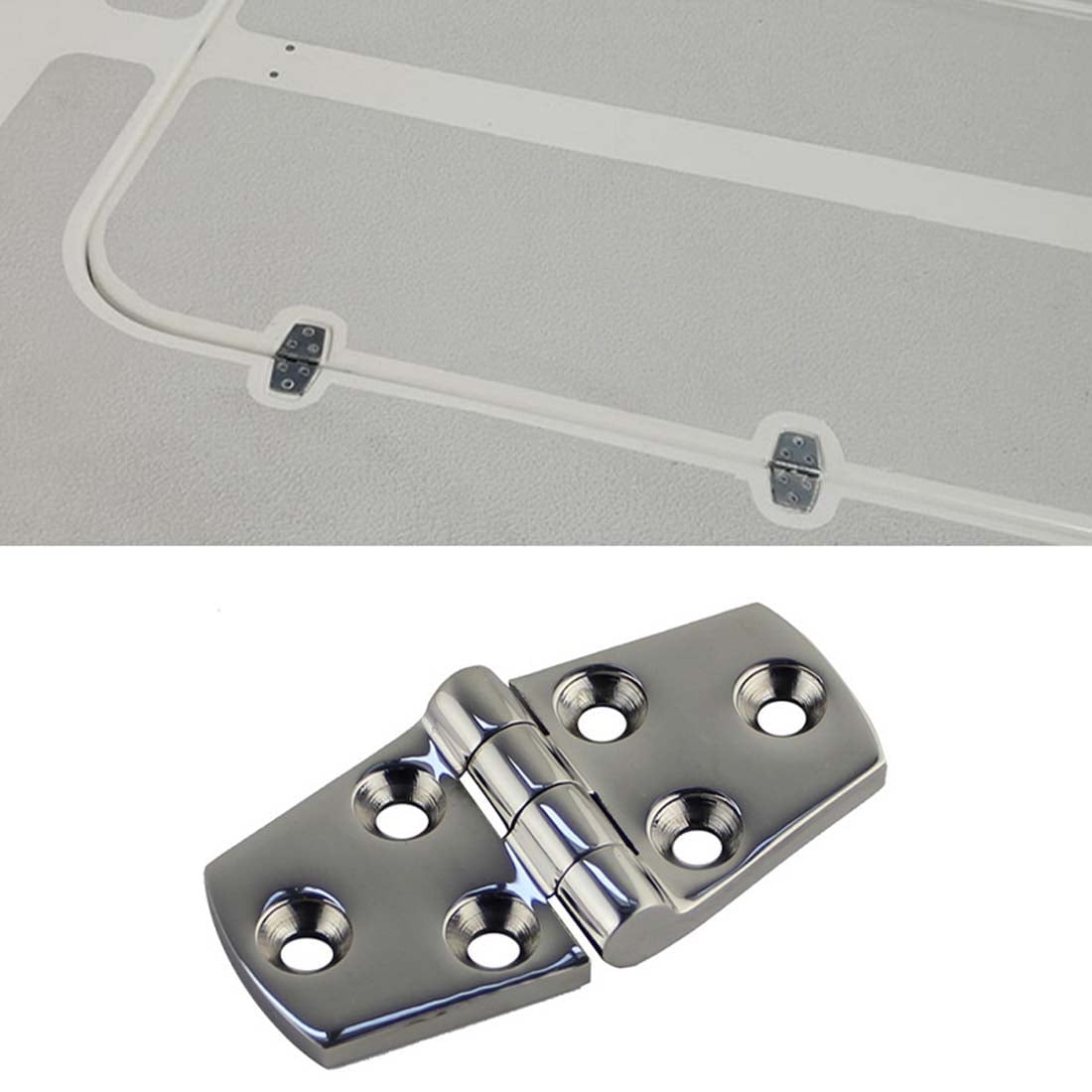 Heavy Dudy Boat Hinge Marine Grade 316 Stainless Steel Hatch Mirror ...