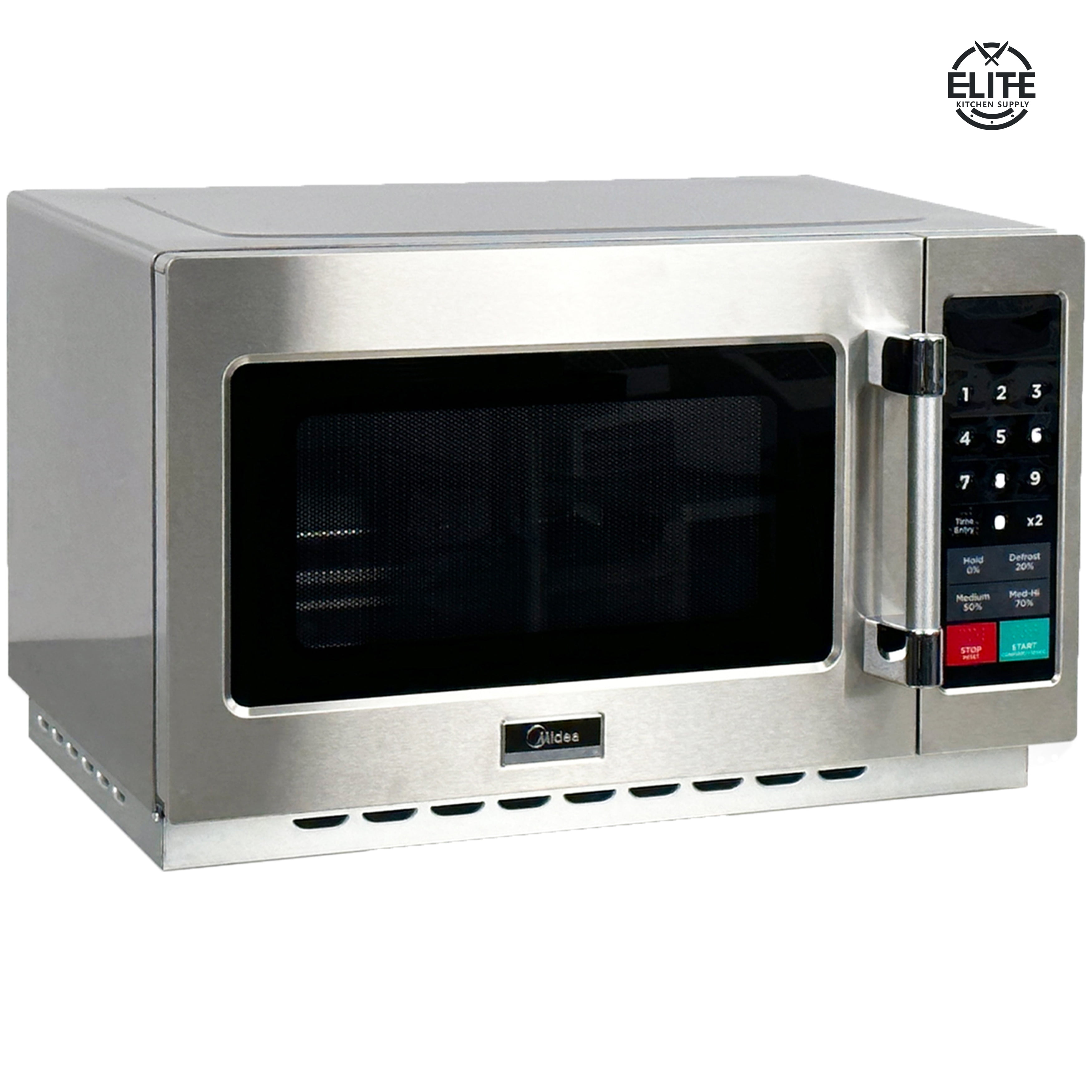 Heavy Duty 1.2 Cu. ft. 1000W Commercial Microwave Oven, Stainless Steel ...
