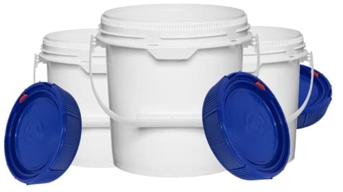 Heavy-Duty 1.25 Gallon Storage Buckets - (3-Pack) - Walmart.com