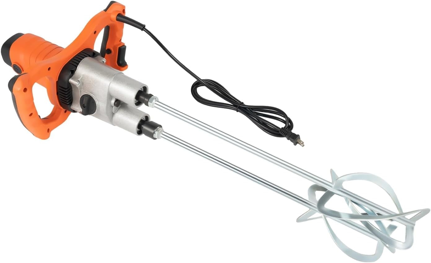 Heavy-Duty 1.6HP Electric Mortar Mixer – Variable Speed Paddle Mixer ...