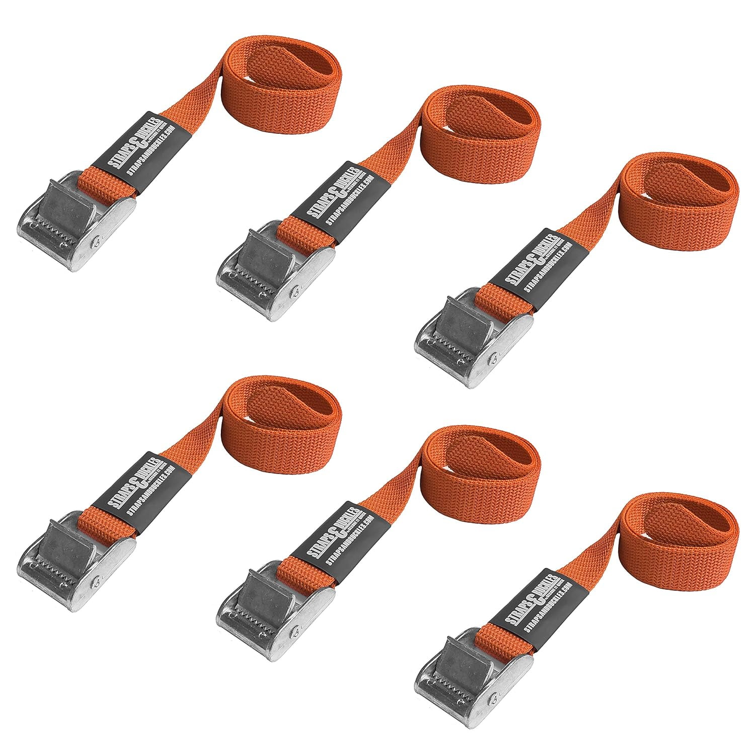 Heavy-Duty 1-Inch Utility Lashing Straps with CAM Buckles 24-Inch ...
