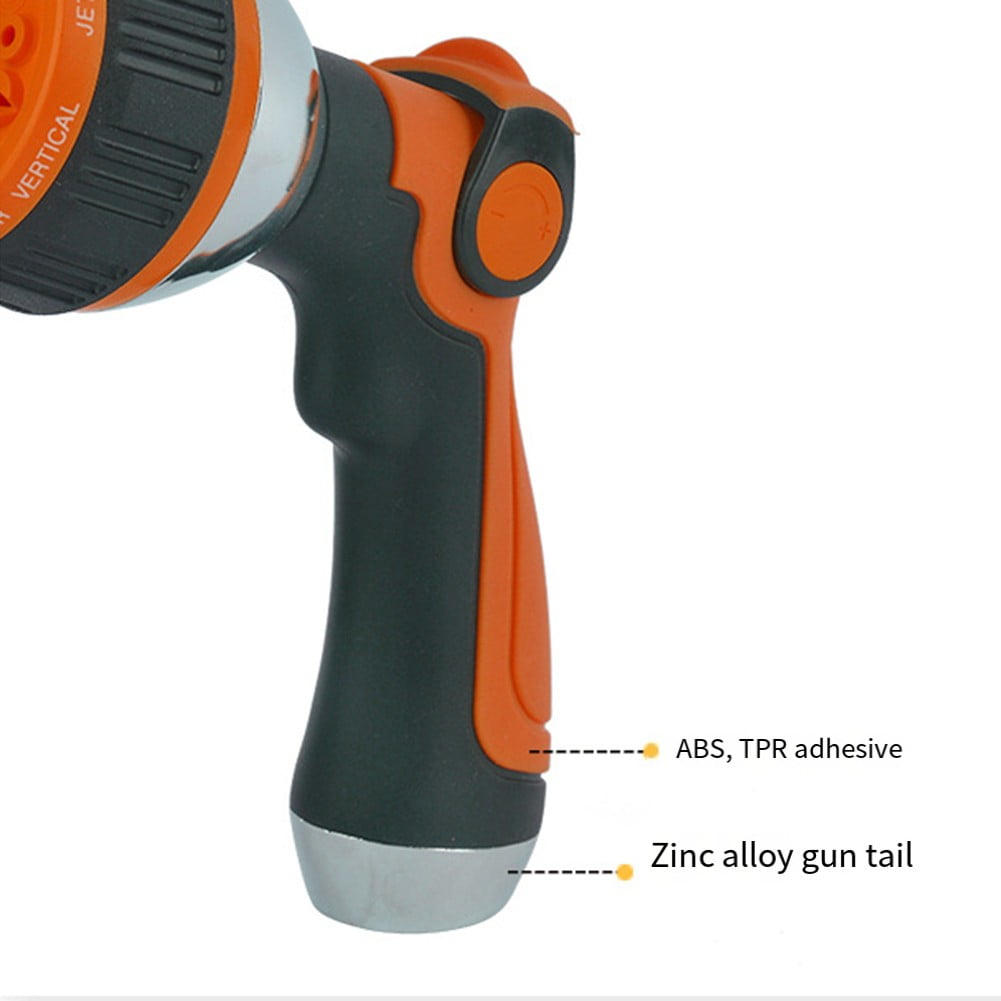 Heavy Duty 10 Adjustable Garden Hose Nozzle With Thumb Control Valve ...