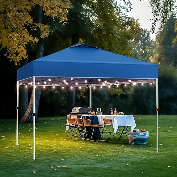 Heavy-Duty 10x10ft Pop Up Canopy Tent with Sidewalls, Instant Sun ...