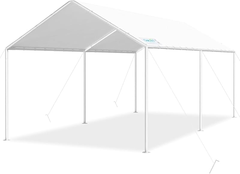 Heavy Duty 10x20 ft Carport Tent, Waterproof Outdoor Canopy Shelter for ...