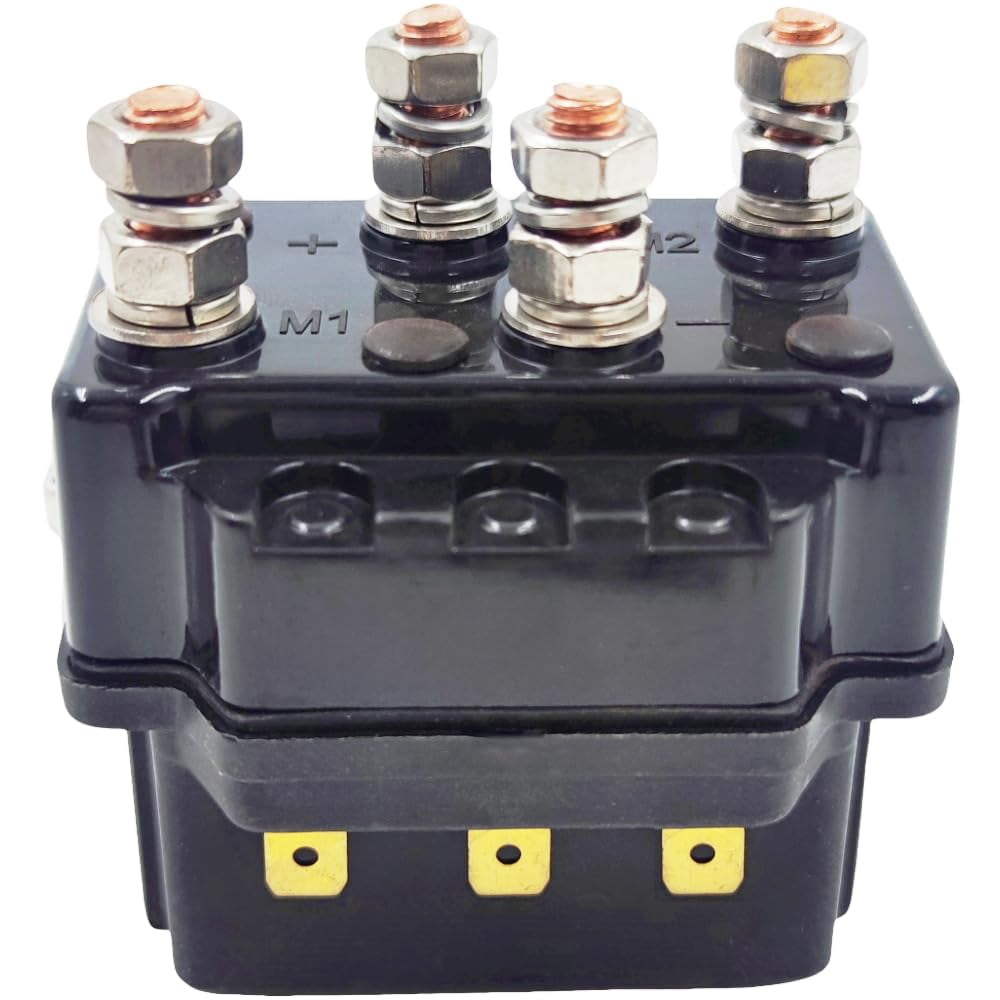 Heavy Duty 12V 250A Winch Solenoid Relay Controller Reversing Contactor ...